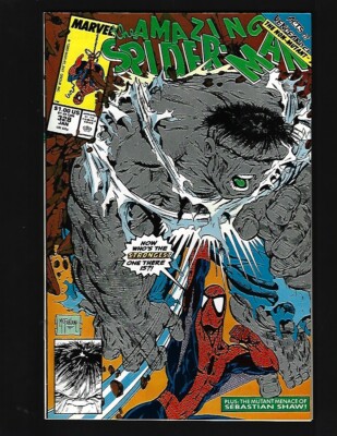 Amazing Spider-Man #328 VF+ McFarlane Spidey vs Grey Hulk Sebastian ...
