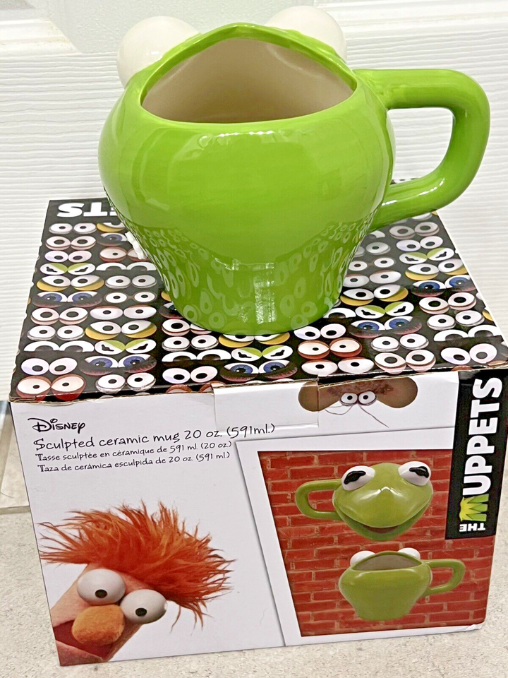 Brand New Kermit the Frog Coffee Mug Cup Muppets Ceramic | eBay