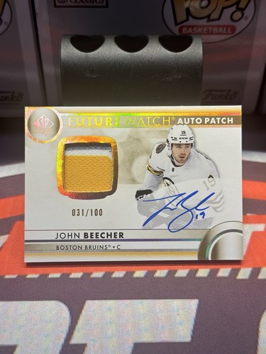 2023-24 SP Authentic Future Watch Auto Patch John Beecher RC 031/100 ...