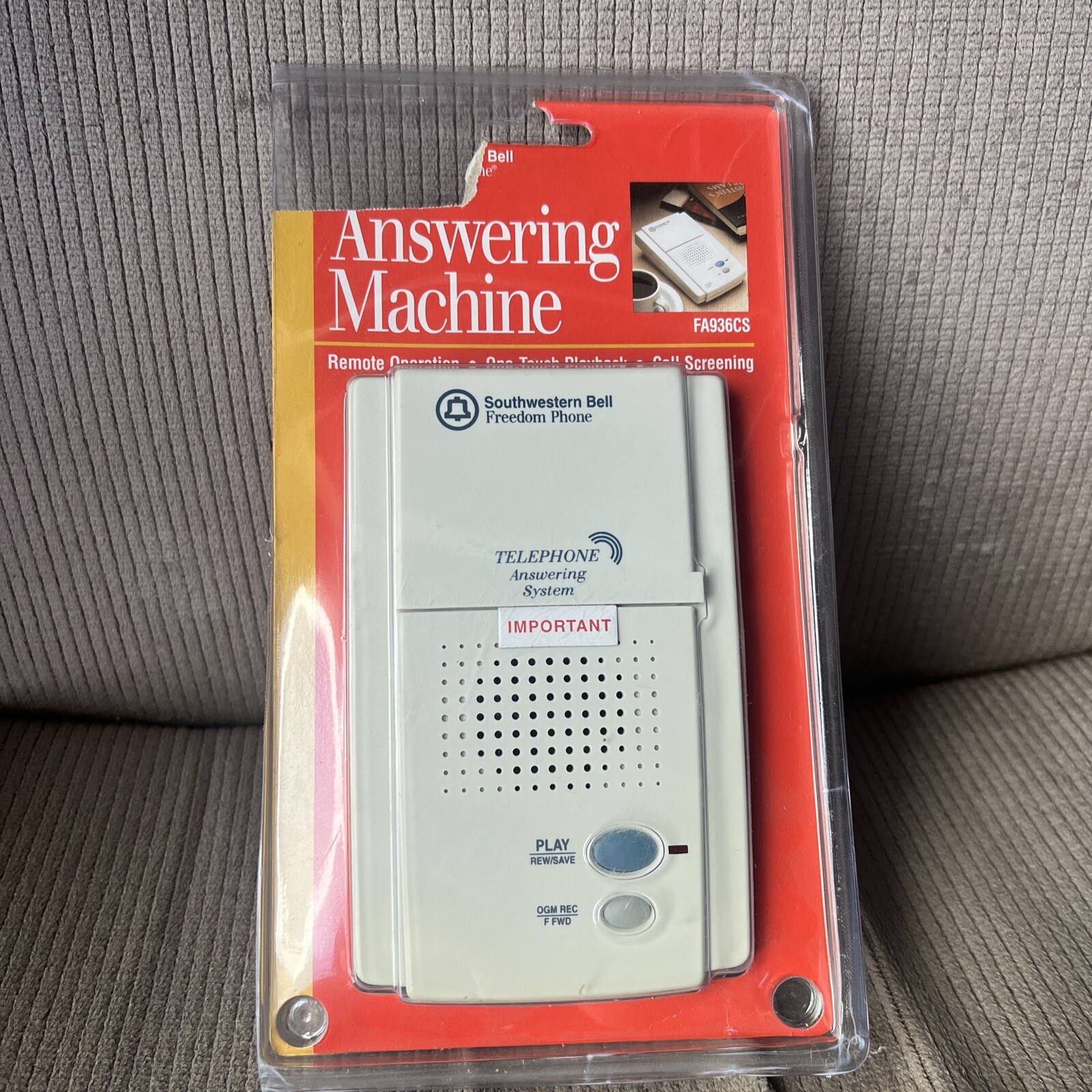 Southwestern Bell Freedom FA-936CS Telephone Answering Machine, Open Box