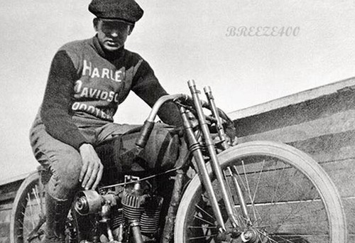 Vintage Biker Photo/1920's TEAM HARLEY DAVIDSON BOARD TRACK RACER/4x6 B ...