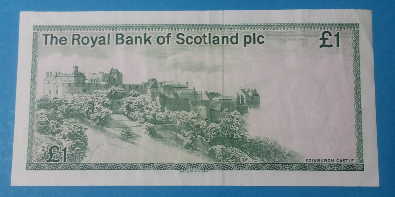 Scottish One Pound Banknote Notes Old Banknotes Edinburgh Castle ...