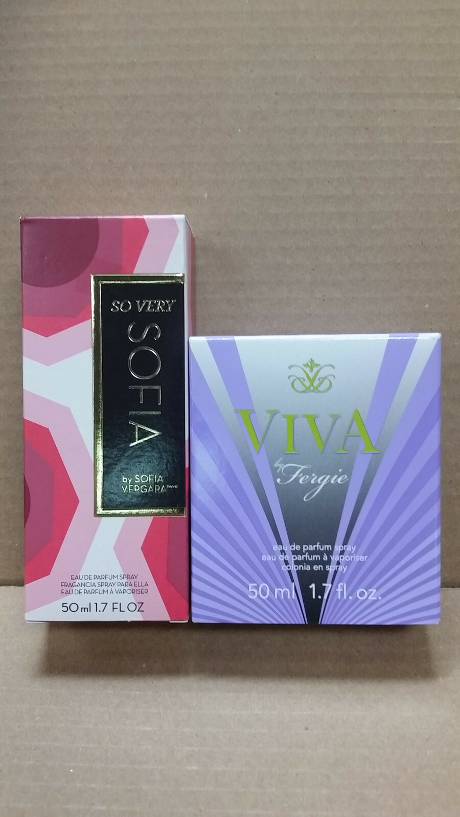 Sofia Vergara perfume and Fergie perfume both NEW in sealed box 50 ml ...