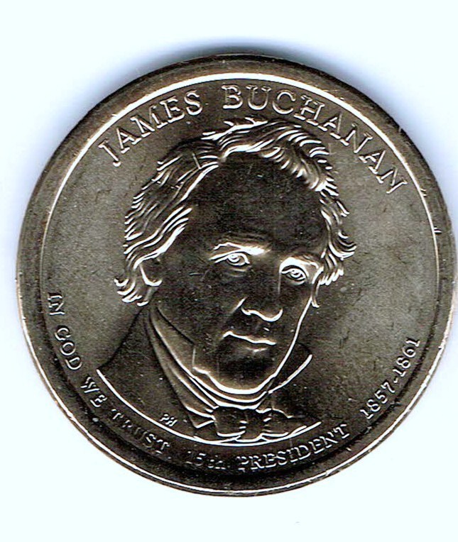 2010-D $1 James Bachanan Brilliant Uncirculated 15TH Presidential ...