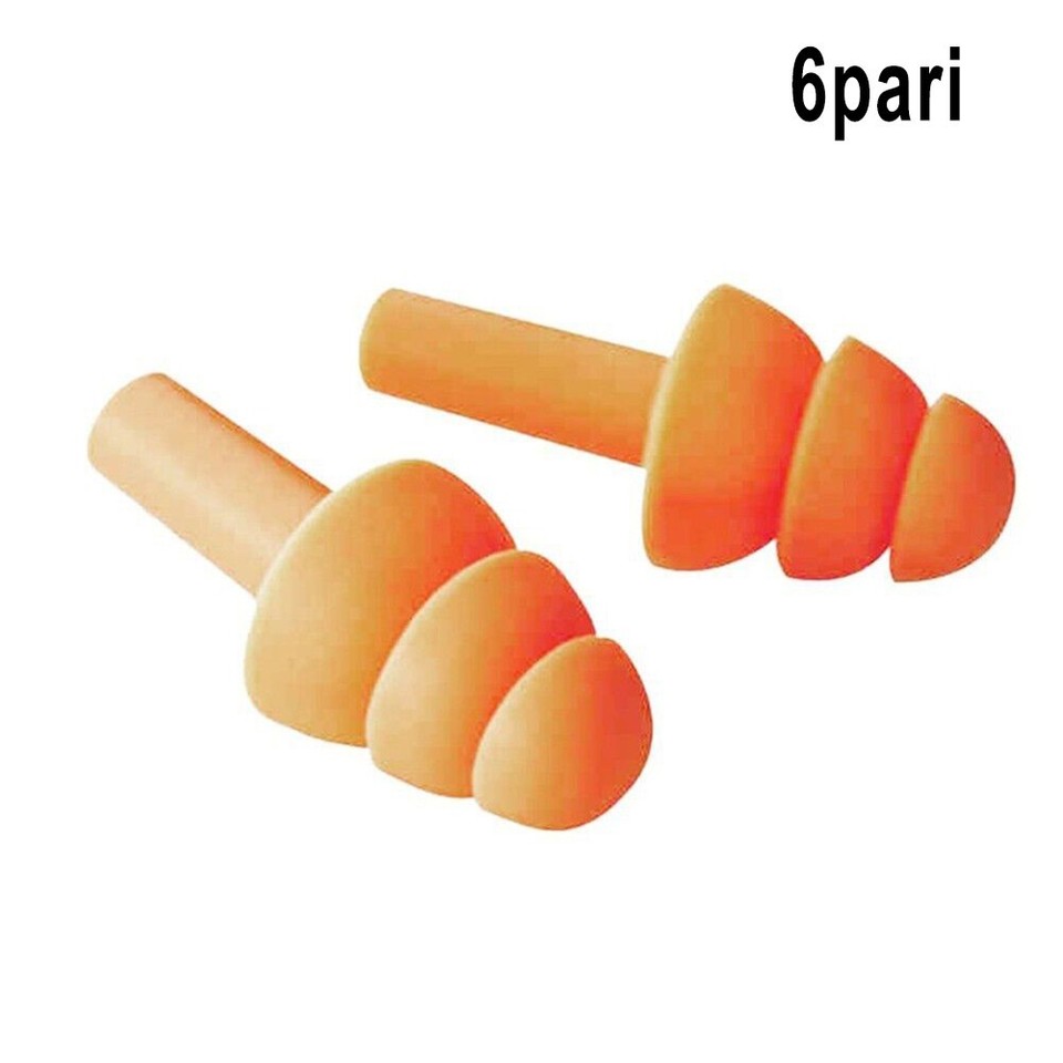 Reusable Soft Silicone Earbud Covers Anti-Noise Sleep Swimming Work ...