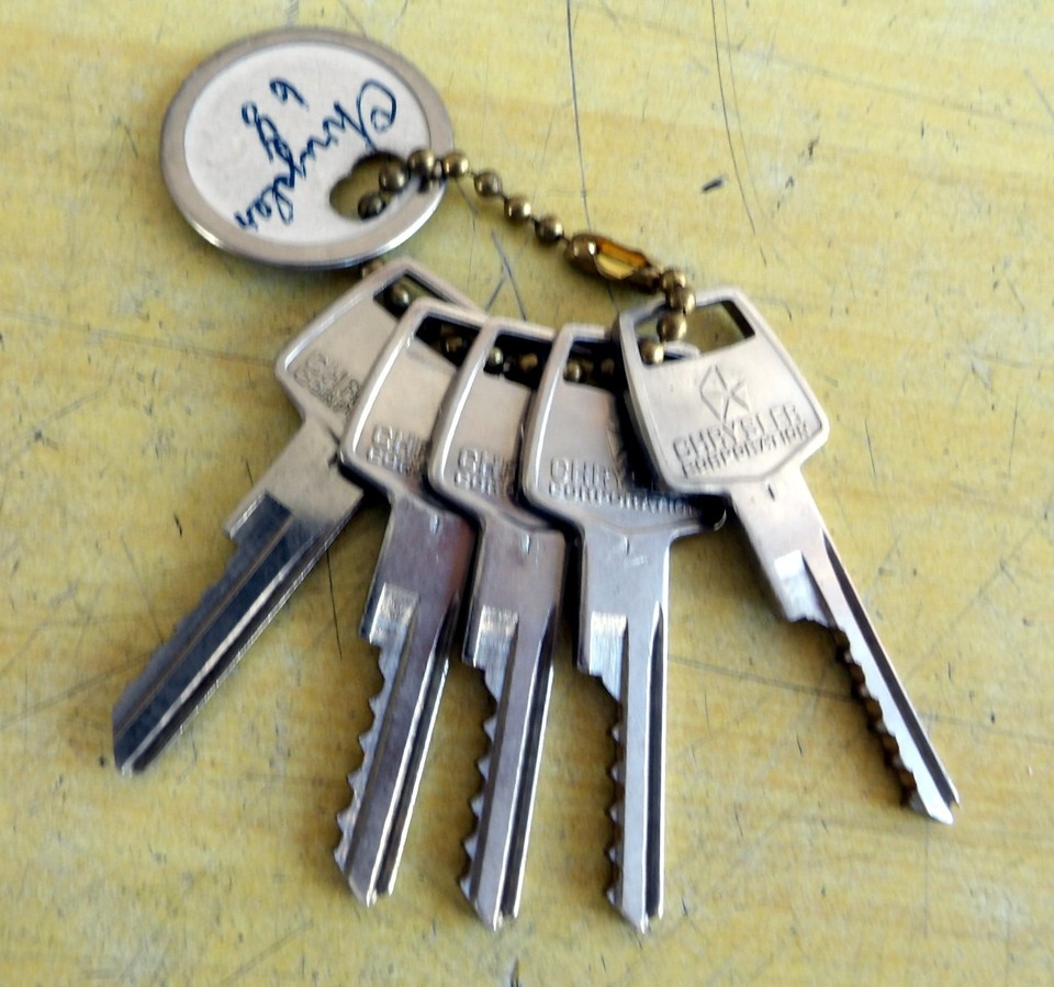 Vintage Chrysler 1968 Locksmith Keys No. 1 thru 5 | eBay