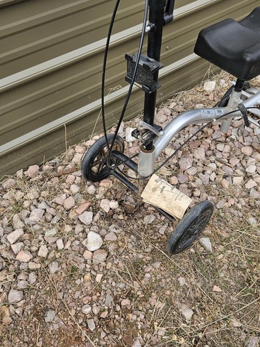 Nova TKW-12 Knee Walker Scooter Leg Caddy Silver Complete W/ Guide And ...