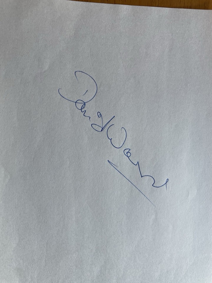 "Star Trek V, VI" English Actor David Warner Autograph Large In-Person ...