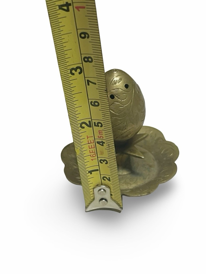 Vintage Brass Stick Incense Burner, Egg Shape w/Etching & Small ...