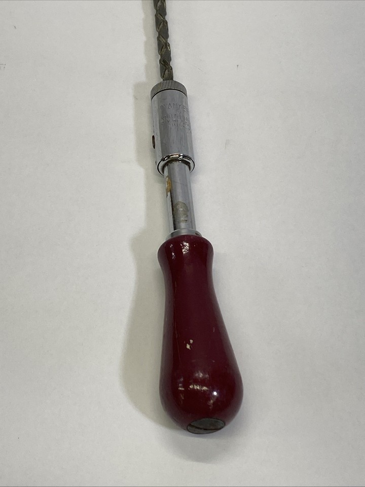 Vintage STANLEY YANKEE NO.135A Reversible Ratchet SPIRAL PUSH DRILL ...