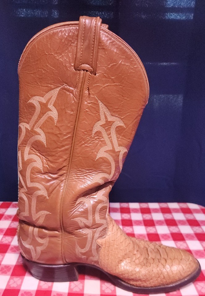 Vintage Tony Lama Python Boots Size 9.5D | eBay