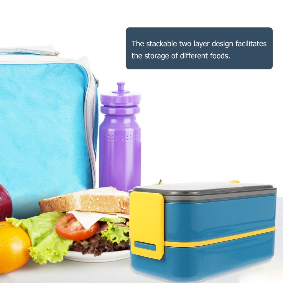 Stainless Steel Lunch Box Nordic Style Double-Layer Food Container ...