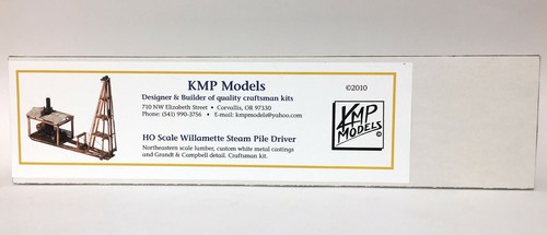 HO Steam Pile Driver, Model Railroad Craftsman kit castings.Logging ...