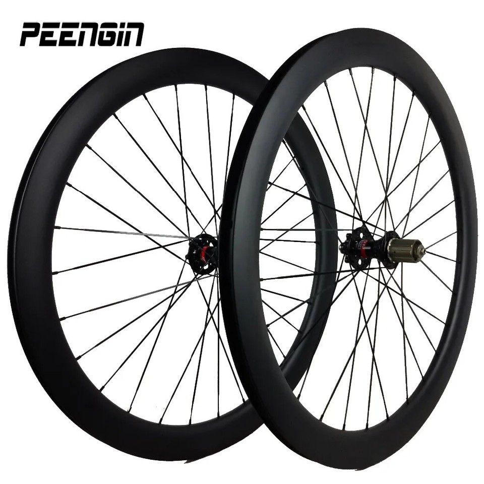 650C Carbon Bike Wheelset Novatec Quick Release Hubs Wheels Clincher ...