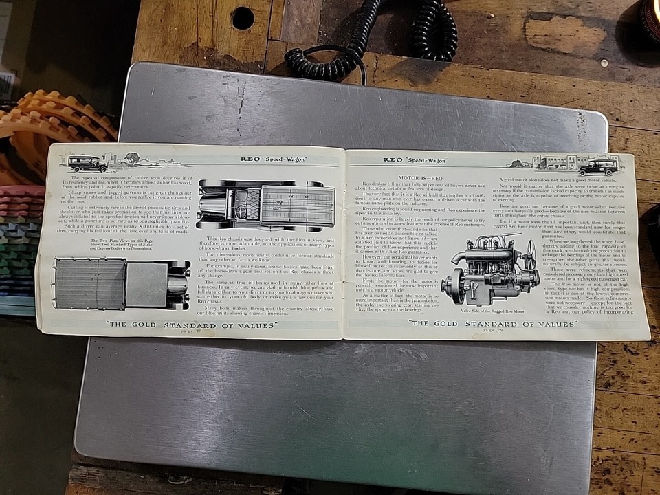 Original 1918 Reo Speed-Wagon Truck Auto Advertising Brochure 32 Pages ...