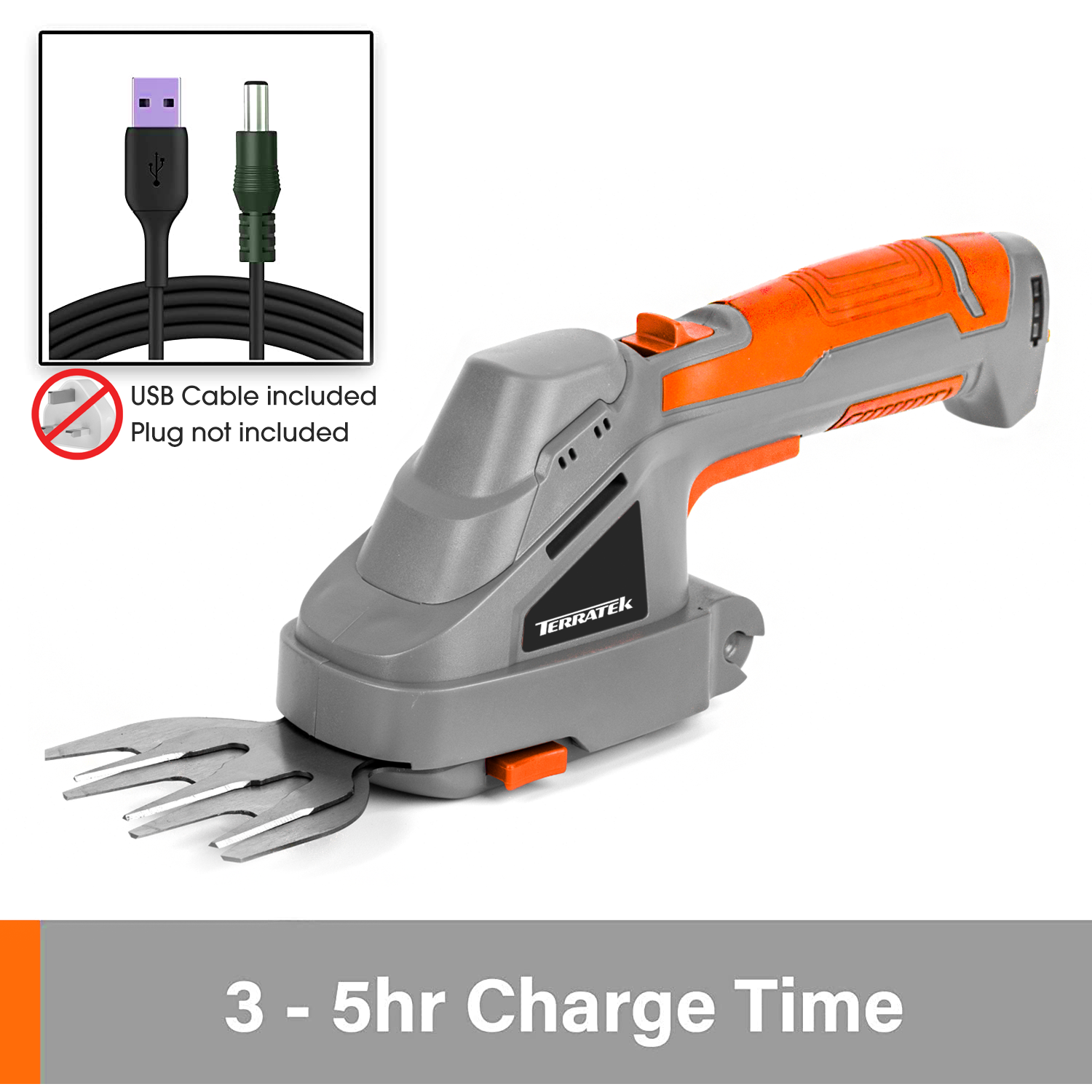 ELECTRIC CORDLESS HEDGE TRIMMER 7.2V MINI GARDEN EDGER GRASS SHEARS ...