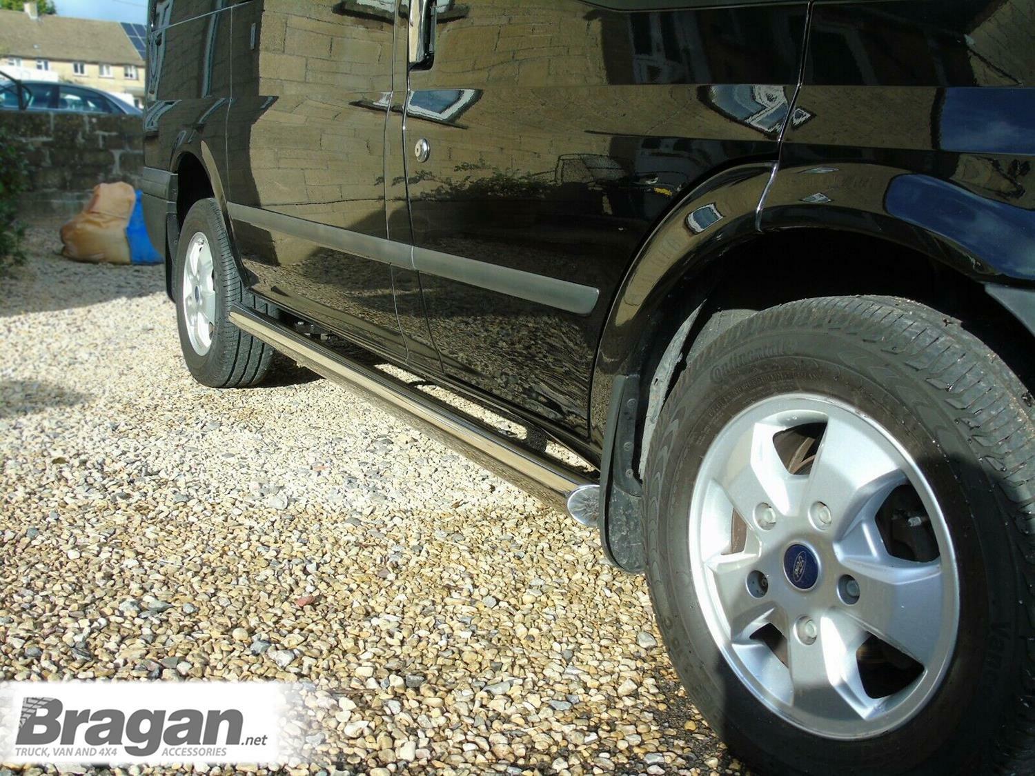 Side Bars To Fit Ford Transit MK7 2007-2014 SWB Stainless Steel Tube ...