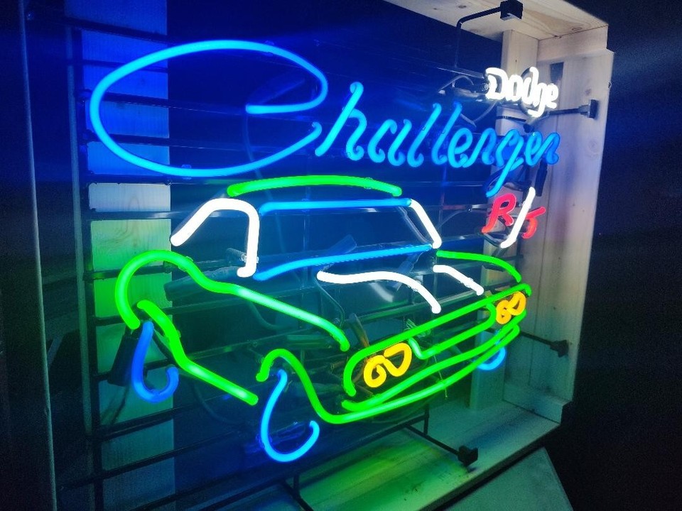 Dodge Challenger RT Neon Sign / Dodge Hemi Signs / Garage Signs / Car ...
