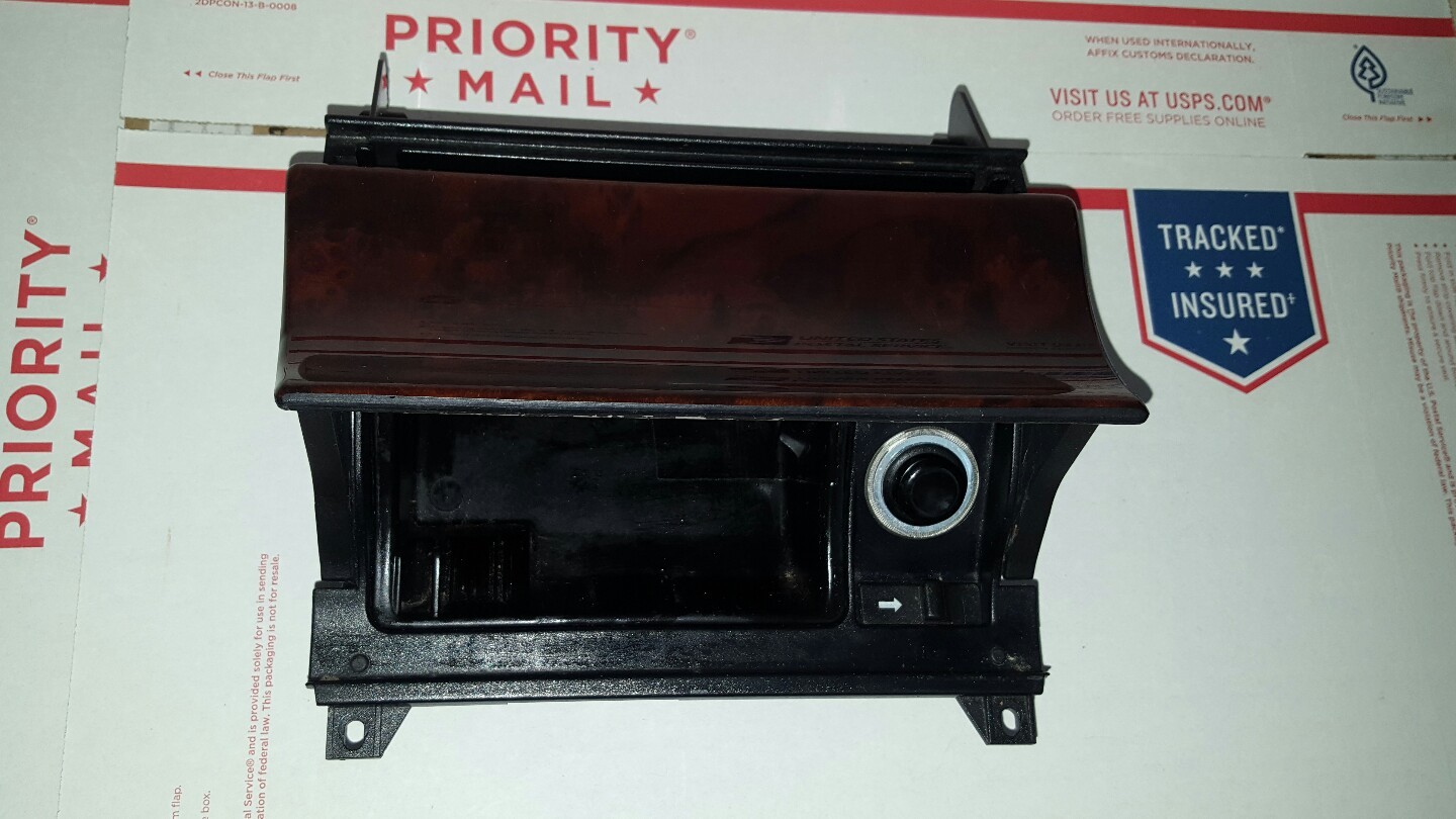 98 99 00 01 02 MERCEDES W210 E320 E420 E430 OEM ASHTRAY WOOD TRIM ...