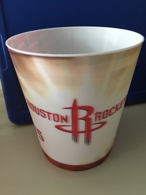 RARE~Houston Rockets Garbage Trash Bin Can College Dorm Bath Room Man ...