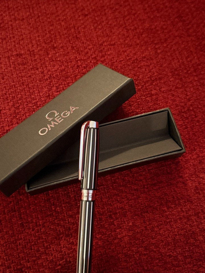 Omega Watch Executive Rollerball Pen, 0.6 Black Ink, Refillable, Luxury ...