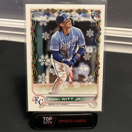 2022 Topps Holiday - Variation Candy Cane Bat #HW150 Bobby Witt Jr. (RC ...