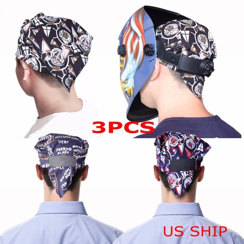 3X Welding Welders Fusion Hat Caps Cap Bandana 100% cotton Great for ...