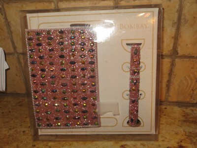 Vtg PINK Bombay Company Desk Set Beaded Jeweled Notebook & Pen NIB | eBay