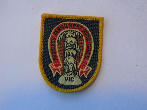 VINTAGE CLOTH WOVEN SEW ON BADGE PRINCESS MARGARET ROSE CAVES. | eBay ...