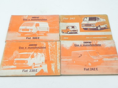 Fiat 242 242E 238E 900E Van Livret Utilisation Entretien Service Book ...