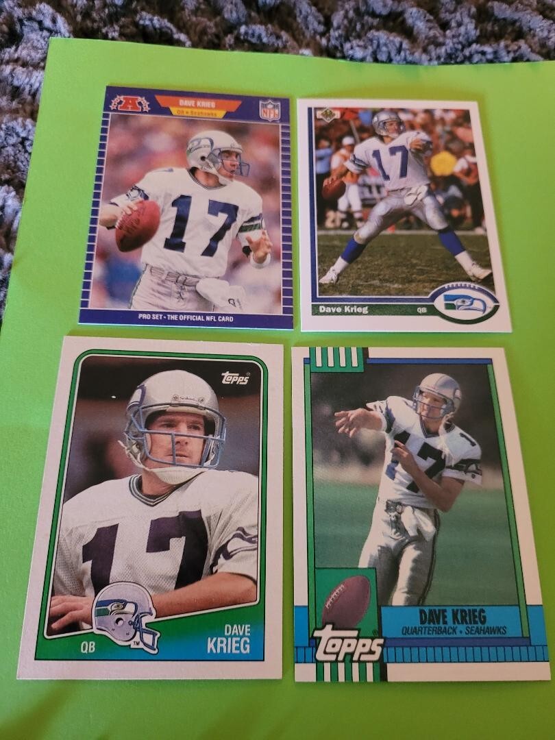 4) DAVE KRIEG FOOTBALL CARDS $$ | eBay