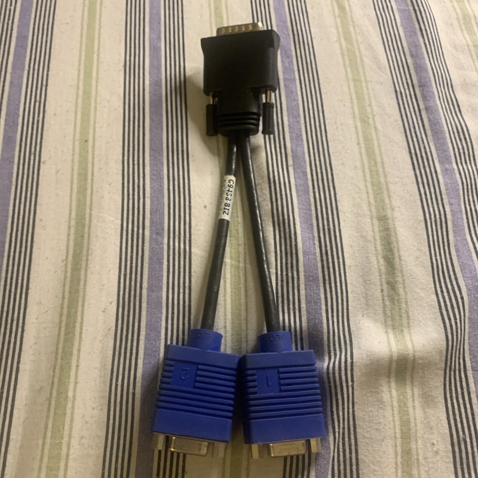 Dell G9438 Molex LFH Dual VGA Video Monitor Splitter Y Cable | eBay
