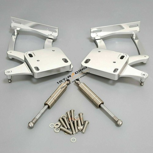 Billet Aluminum Hood Hinges Kit Silver for Ford Mustang 1967-1969 | eBay