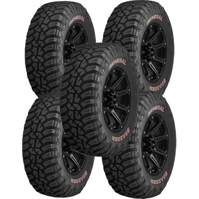 (QTY 5) 33x10.50R15LT General Grabber X3 114Q LRC Red Letter Tires | eBay