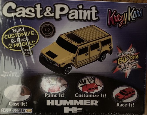 Skullduggery Krazy Kars Cast & Paint Hummer H2 1/64 Scale 2 Model Kits ...