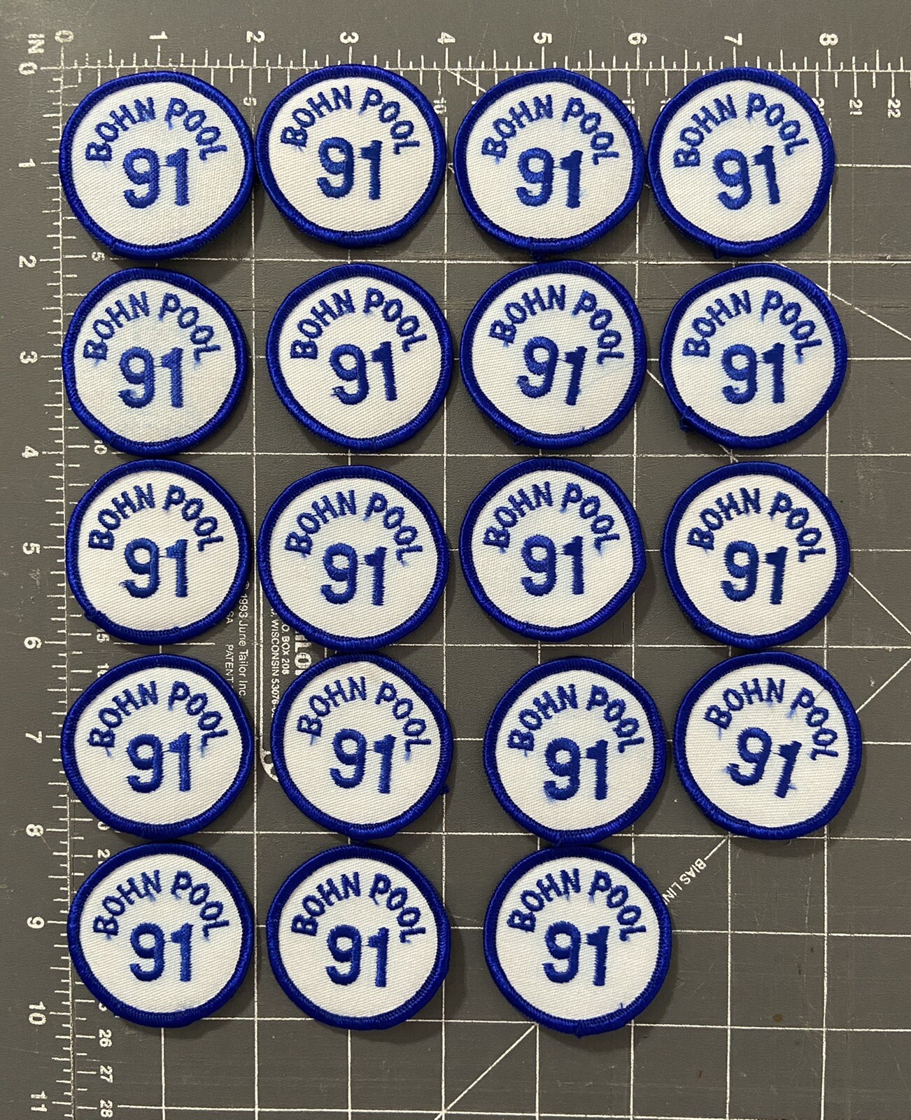 Bohn Pool 91 Patch YMCA of Lenawee County Adrian Michigan Waverunners ...