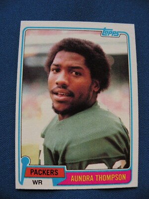 1981 Topps Aundra Thompson Packers card #314 NFL football $1 S&H | eBay