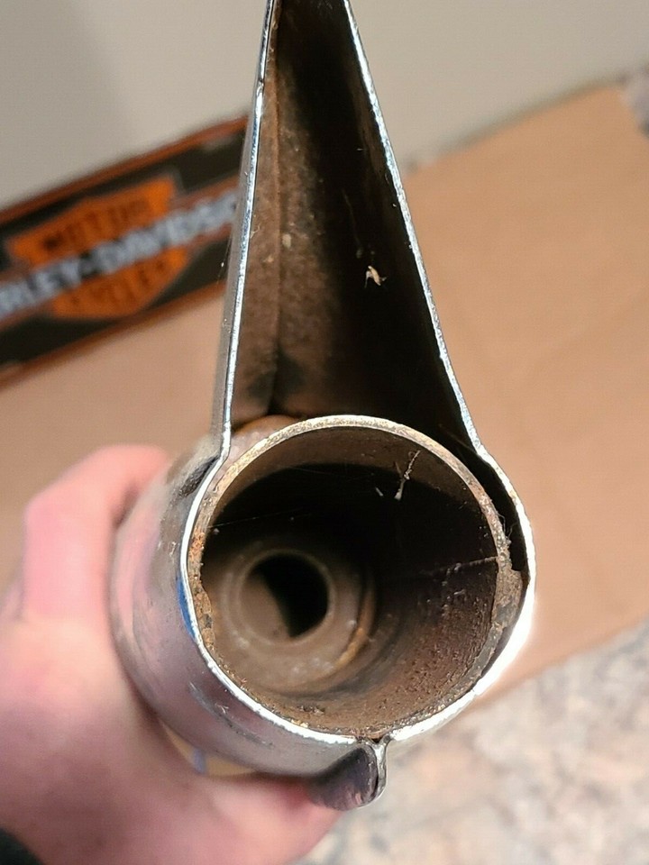Harley Panhead Shovelhead Fishtail Exhaust Pipe Muffler ? | eBay