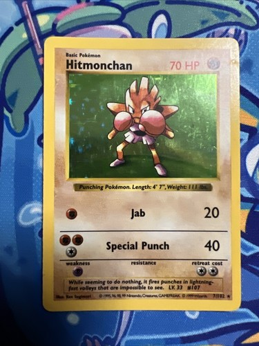 Hitmonchan 007/102 Base Set (Shadowless) Holo | eBay
