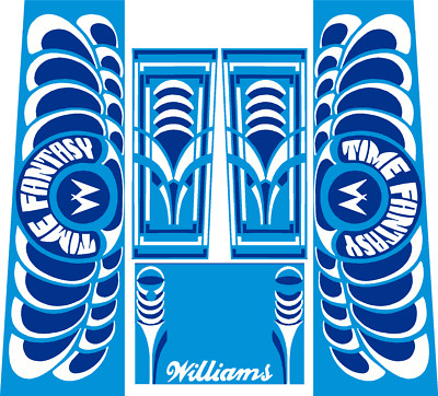 Williams Time Fantasy Pinball Machine CABINET Decal Set | eBay