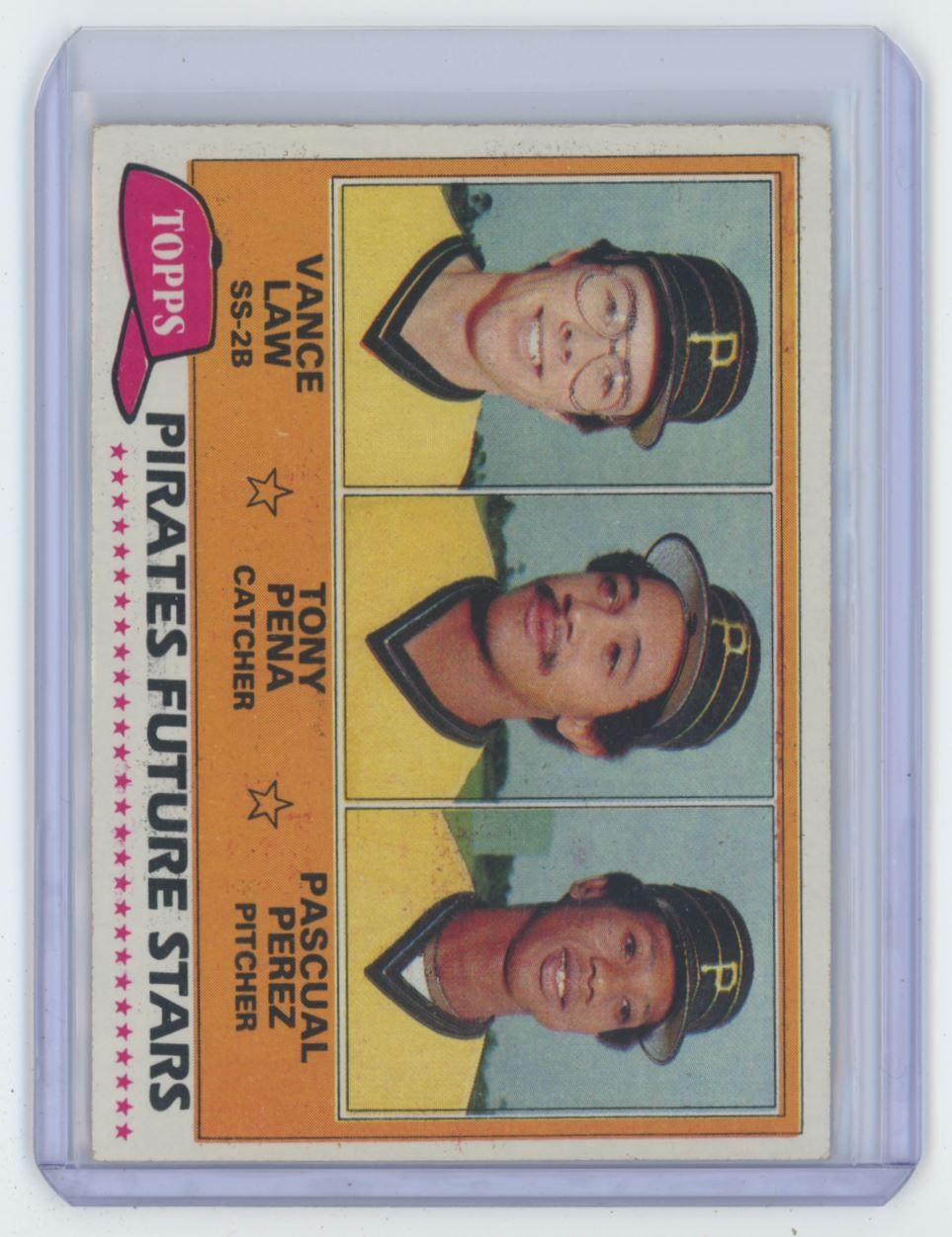 1981 Topps Pirates Future Stars - Vance Law/Tony Pena/Pascual Perez ...