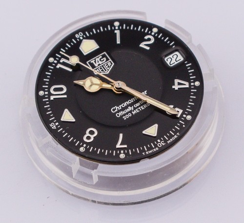 Tag Heuer 6000 Automatic Chronometer Movement Black Dial ETA 2892-A2 ...