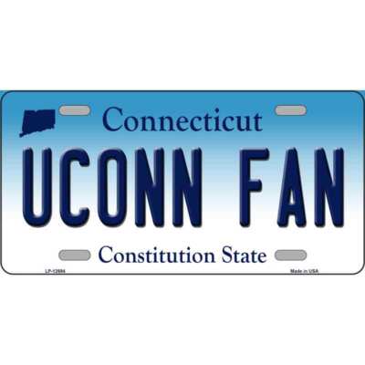 UConn Fan Novelty Metal License Plate Tag LP-12694 | eBay