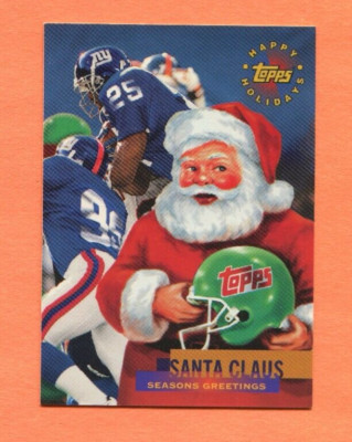 SANTA CLAUS NORTH POLE REINDEERS 1995 TOPPS STADIUM CLUB NFL CHRISTMAS ...