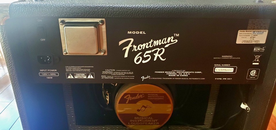 Fender Frontman 65R 2-Channel 65-Watt 1x12" Amplifier With Custom ...
