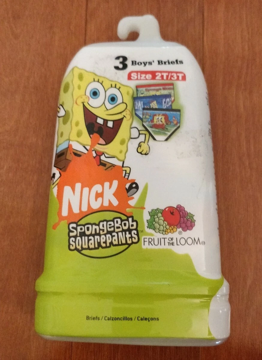 Spongebob 3 Pack Boys Briefs