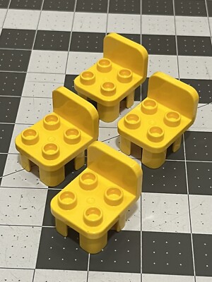 Lego DUPLO - 4 Yellow CHAIRS | eBay