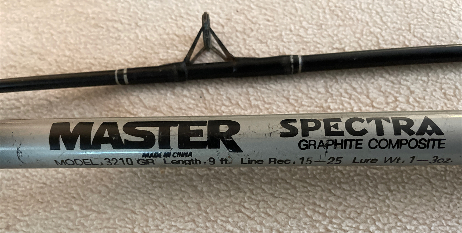 Master Spectra Composite Spinning Rod 9’0" Model 3210 GR 2 Piece ...
