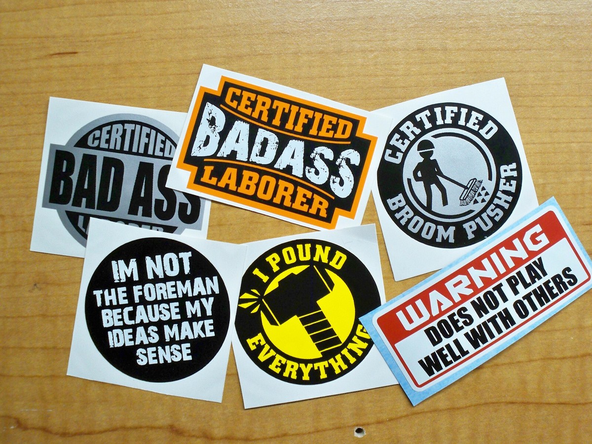 Foreman Hard Hat Stickers 50Pcs Welder Stickers Funny Welding Helmet