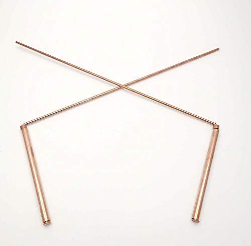 99.9% Copper Dowsing Rod- 2PCS Divining Rods with Bag - Detect Gold ...